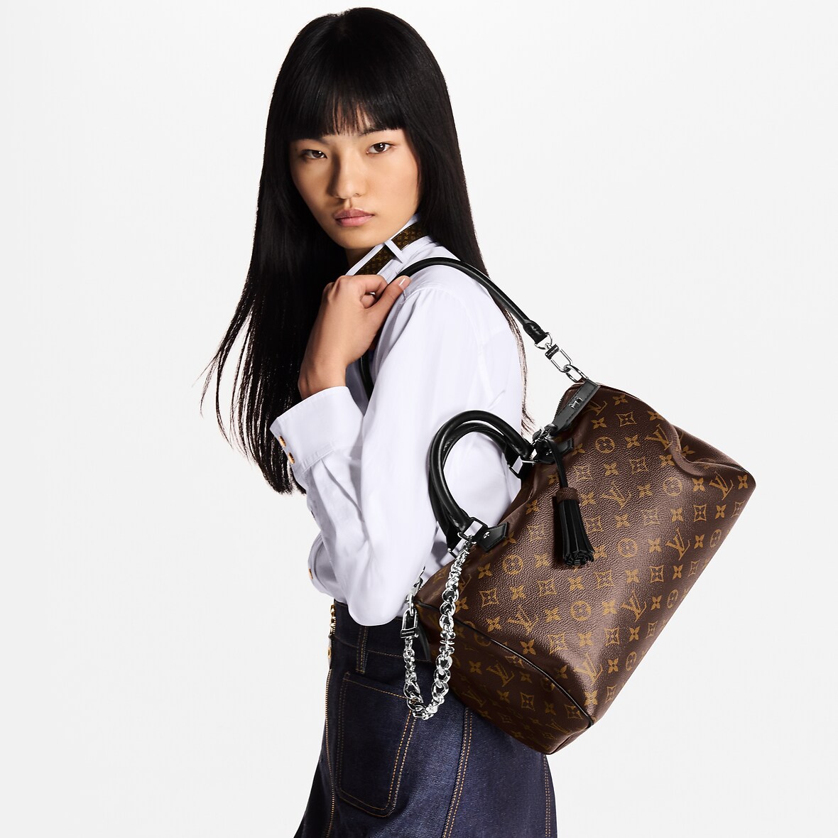 Bolsa Speedy Soft 30 Dark Monogram - Bolsas | LOUIS VUITTON