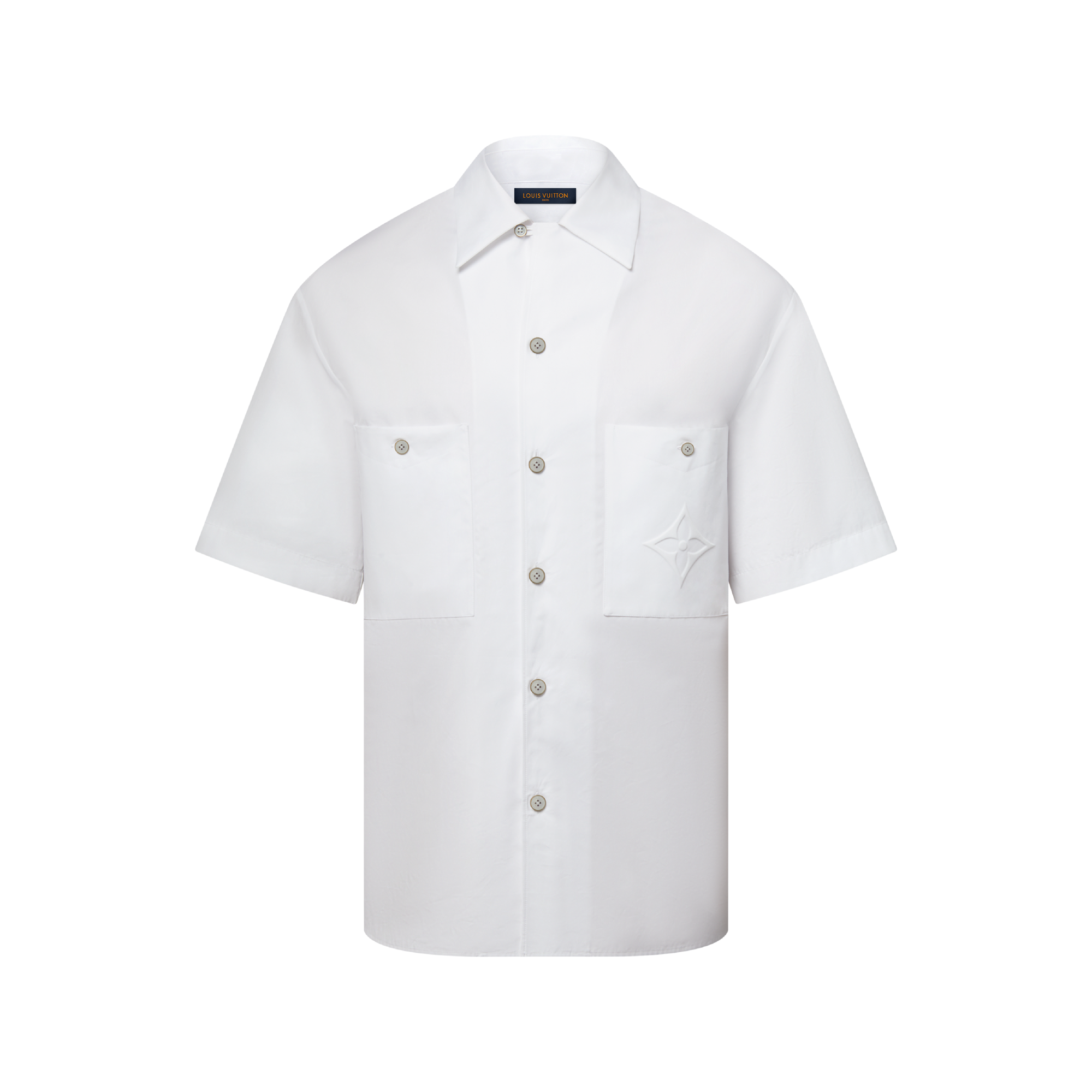 Camisa de Algodão de Manga Curta com Assinatura - Ready-to-Wear | LOUIS ...