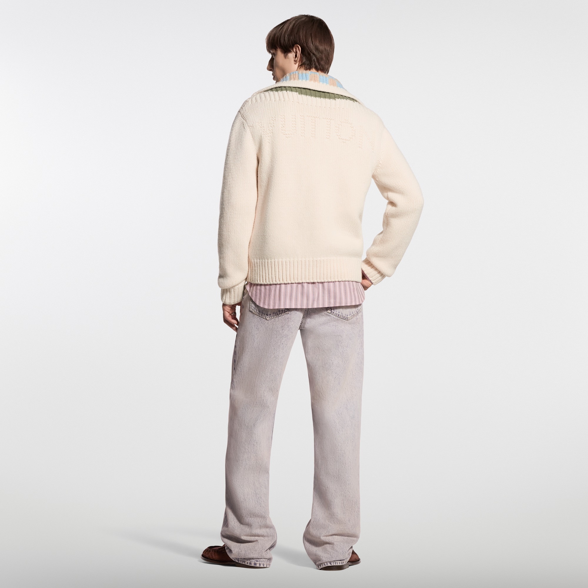 Jaqueta Esportiva com Intársia e Zíper - Para Ele | LOUIS VUITTON