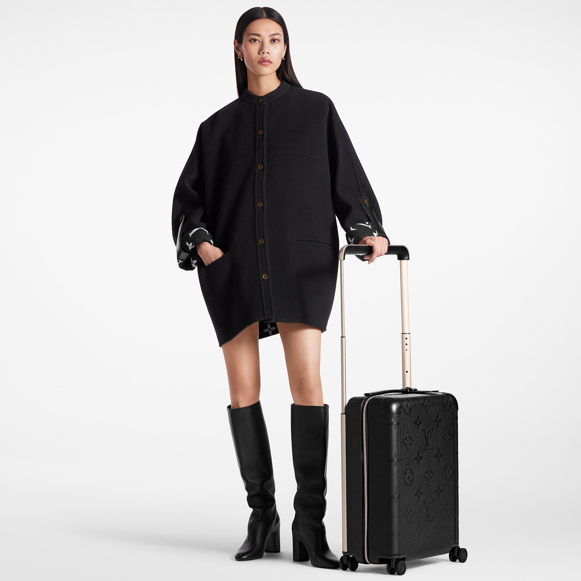 Mala Horizon 55 Couro Monogram Empreinte - Viagem | LOUIS VUITTON