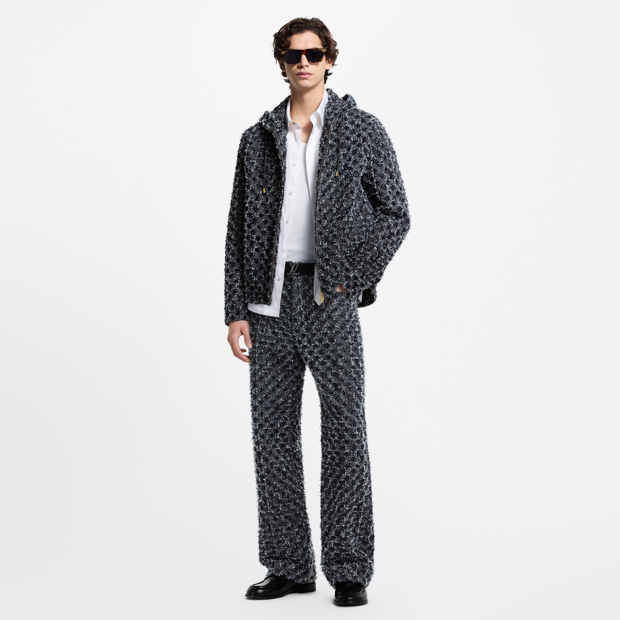 Moletom Jeans com Capuz e Monogram Flocado - Ready-to-Wear | LOUIS ...