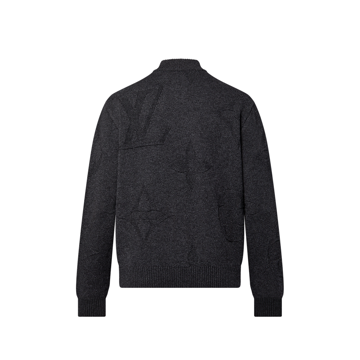 Pulôver com Meio-zíper em Jacquard Monogram de Lã - Ready-to-Wear ...