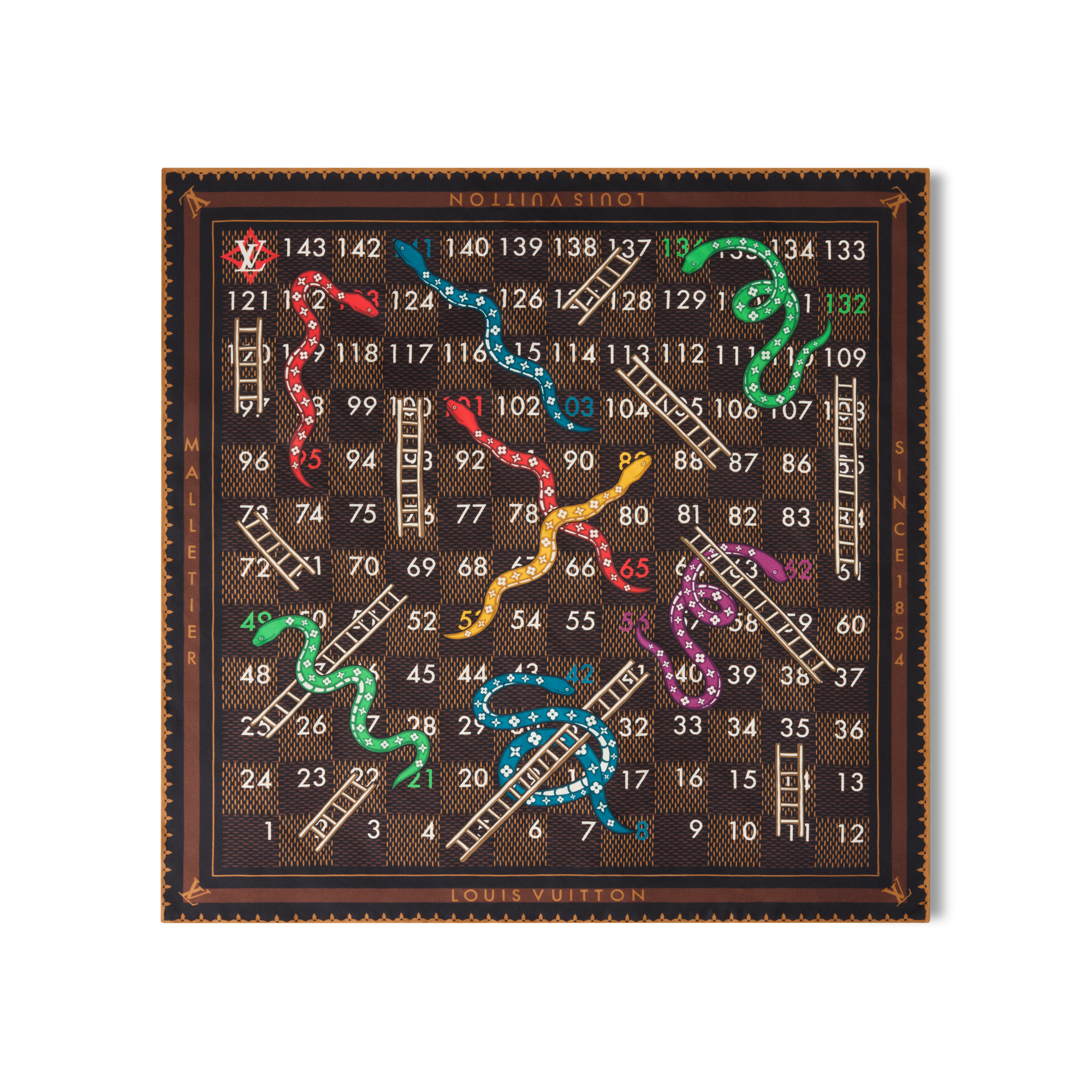 Snakes and Ladders Bandana S00 - Acessórios | LOUIS VUITTON
