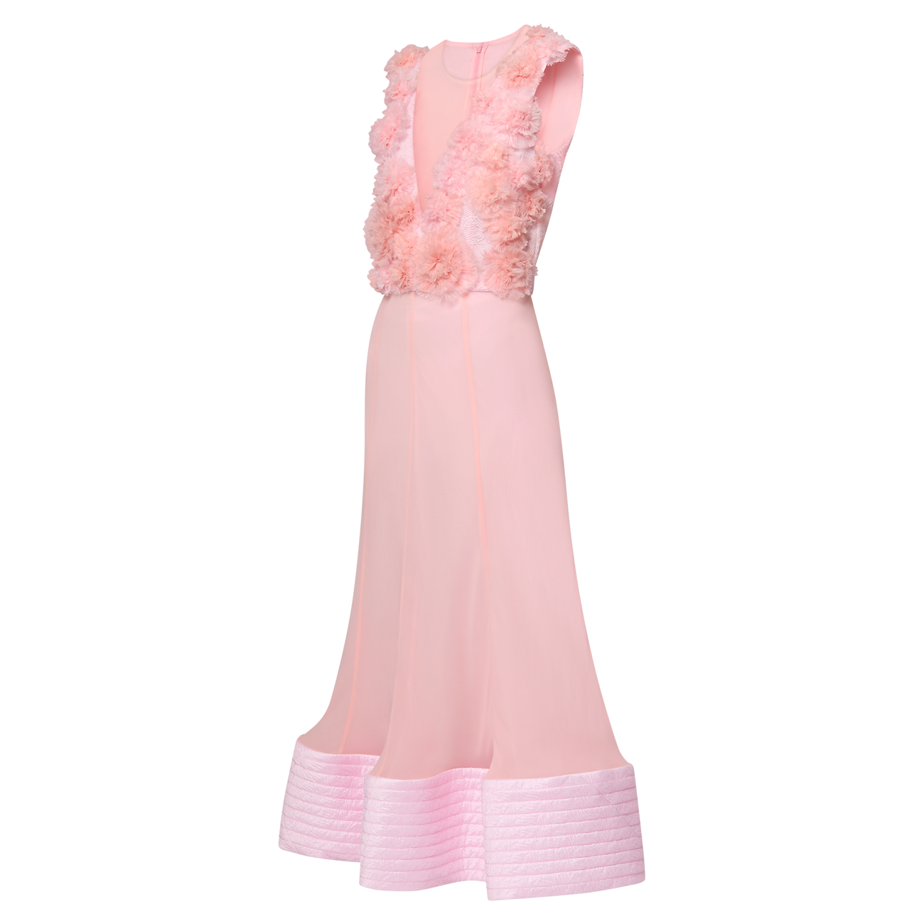 Vestido Longo Floral com Barra Sereia - Ready-to-Wear | LOUIS VUITTON